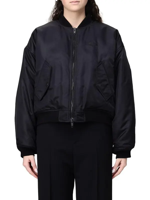 Balenciaga Nylon Bomber Jacket - Black