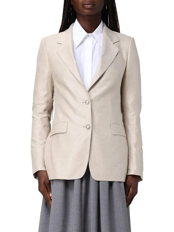 Tagliatore Notched Lapel Blazer - Beige