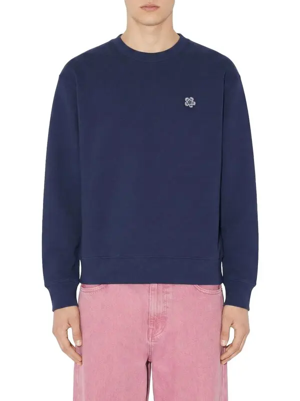 Kenzo Cotton Crewneck Sweatshirt - Navy