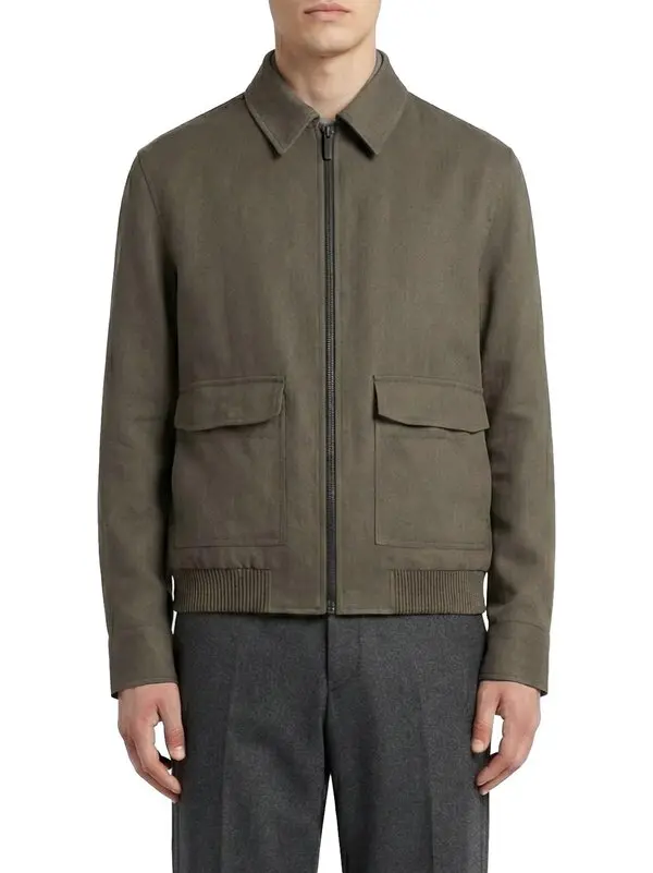 Brioni Wool Blouson - Kaki