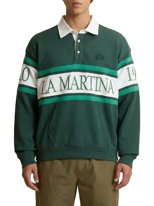 LA MARTINA Polo Shirt - Forest Green