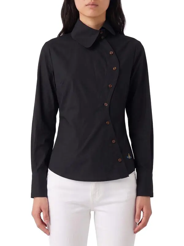 VIVIENNE WESTWOOD Asymmetrical Button-up Shirt - Black