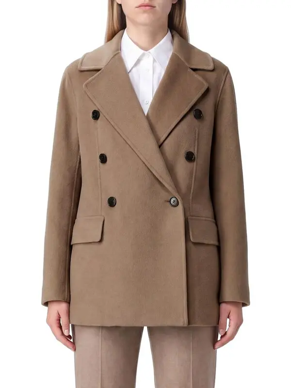 Max Mara Double Breasted Coat - Camel