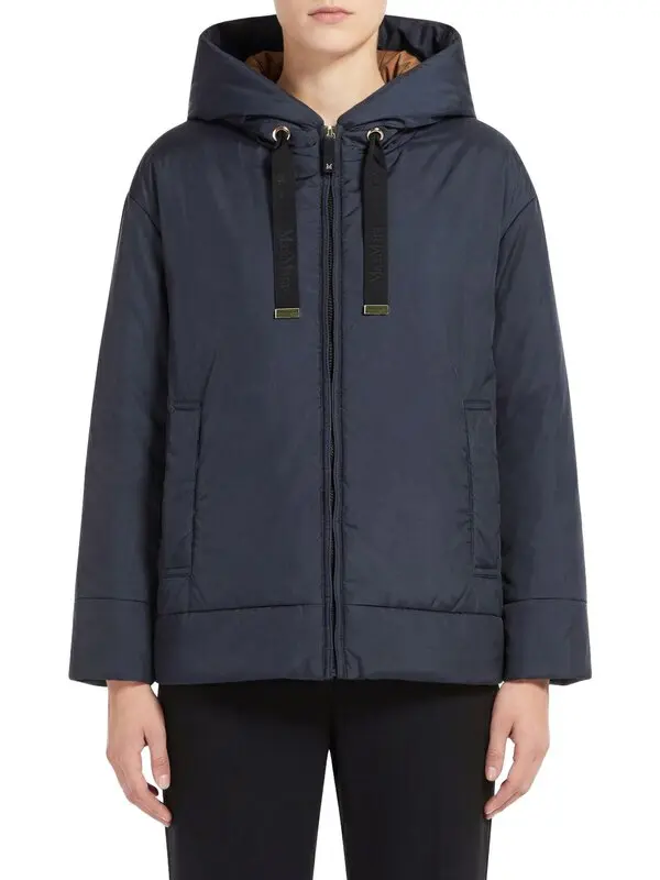 Max Mara Padded Hooded Jacket - Blue