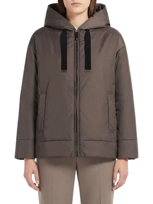 Max Mara Padded Hooded Jacket - Brown