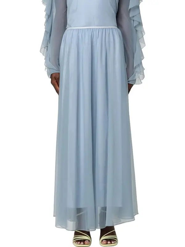 FORTE_FORTE Pleated Maxi Skirt - Grey