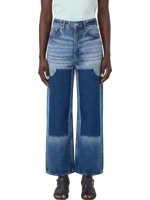 GANNI Wide Leg Jeans - Denim