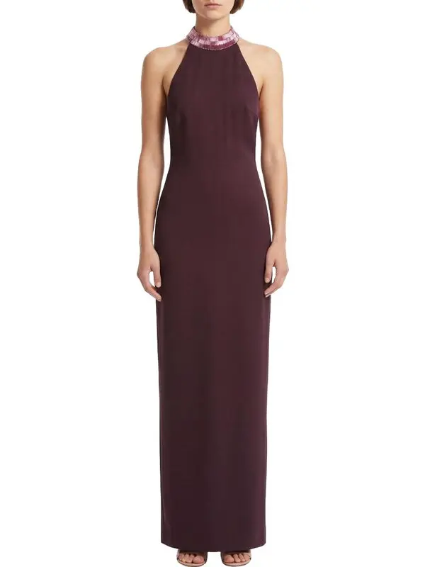 Attico Maxi Dress - Wine