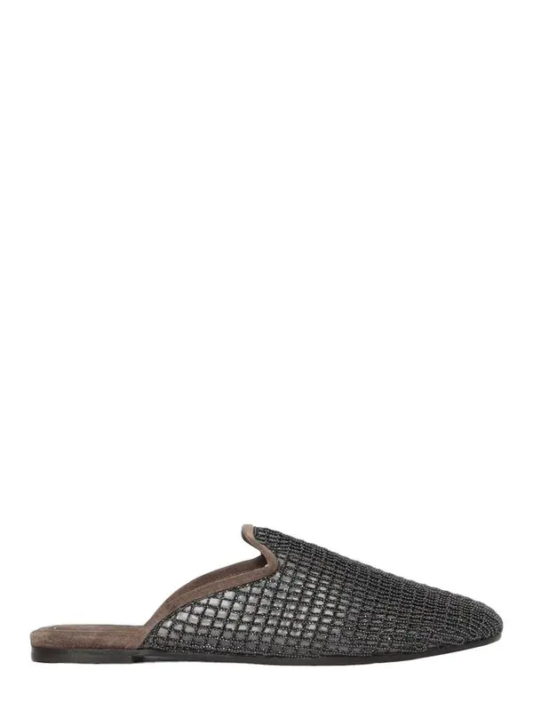 Brunello Cucinelli Woven Mule Shoes - Brown