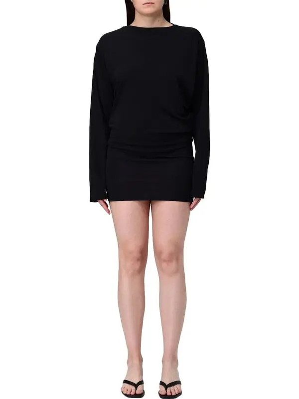 Jacquemus Mistral Mini Dress In Stretch Jersey - Black