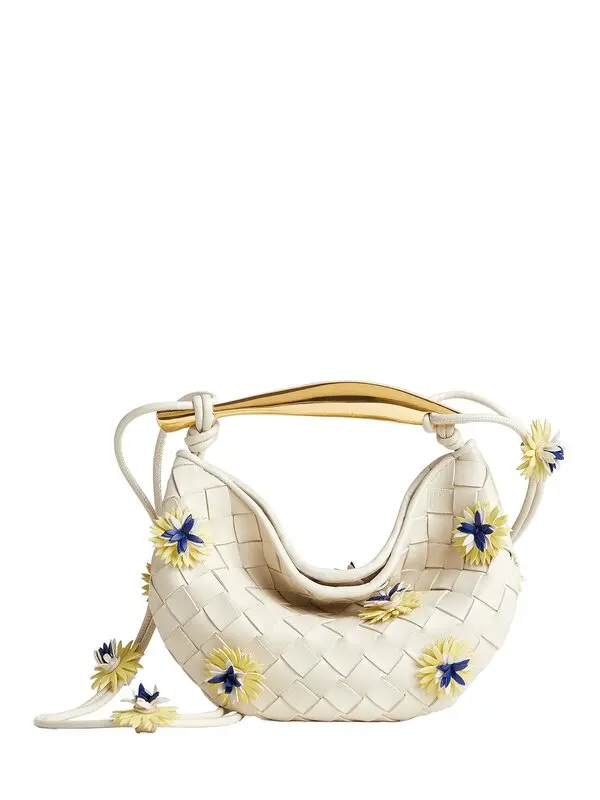 Bottega Veneta Intrecciato Leather Cross-body Bag - Sea Salt/multicolor