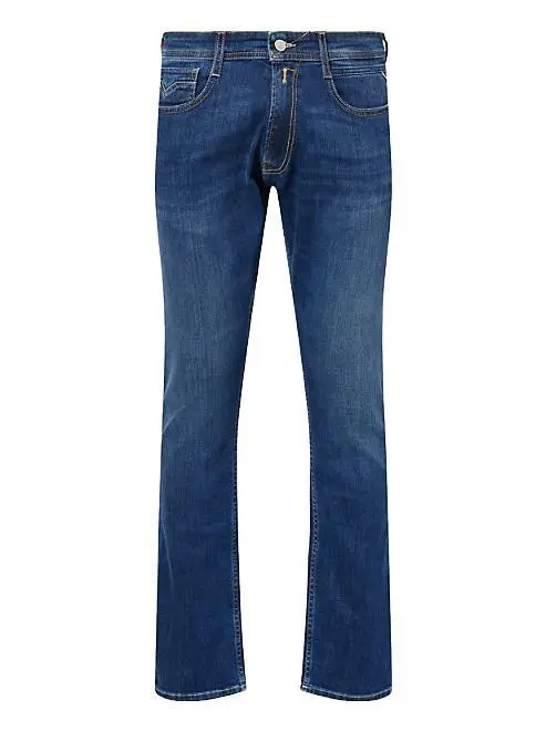 REPLAY Rocco Comfort-fit Stretch Denim Jeans - Blue
