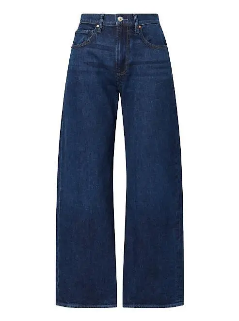 Paige Arellia Skimmer Barrel-leg Denim Jeans - Visage