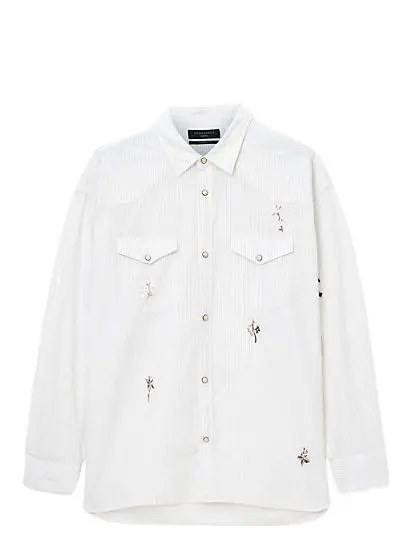 ALLSAINTS Portman Chest-pocket Cotton Shirt - Off White