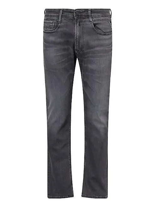 REPLAY Rocco Comfort-fit Stretch Denim Jeans - Grey