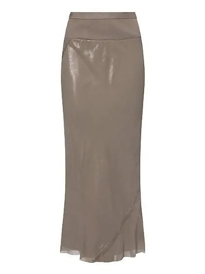 Rick Owens Bias-cut Silk Midi Skirt - Dust