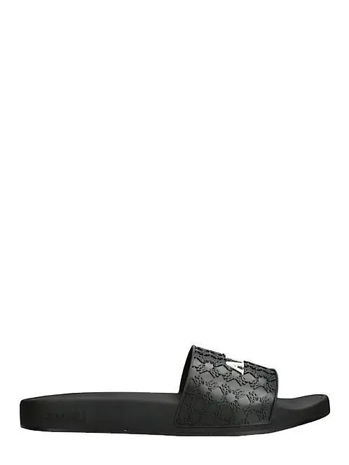 Amiri Logo Rubber Slides - Black
