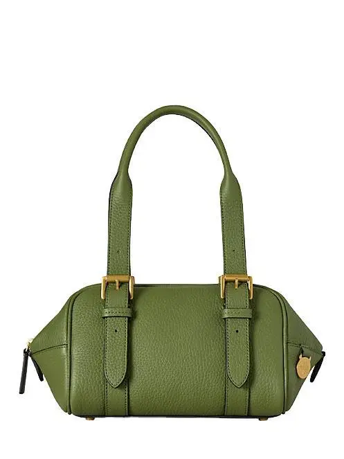 Mulberry Small Leather Boston Tote Bag - Fern