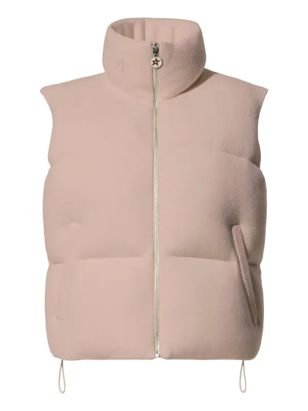 Perfect Moment Wool And Cashmere Down Gilet - Blush