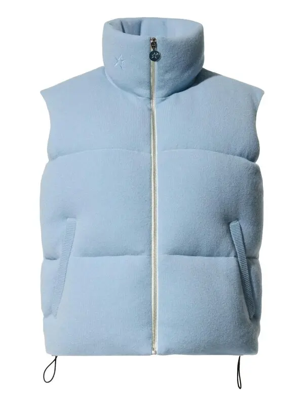 Perfect Moment Wool And Cashmere Down Gilet - Cloud-blue