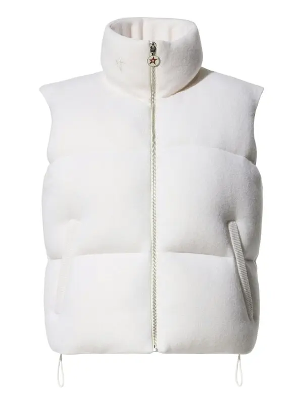 Perfect Moment Wool & Cashmere Down Gilet - Nature-white