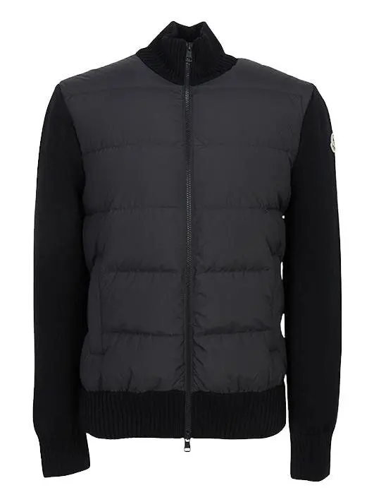 Moncler Zip-up Cardigan - Black