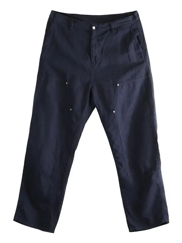 Carhartt Walter Double Knee Pants - Navy Blue Garment Dyed