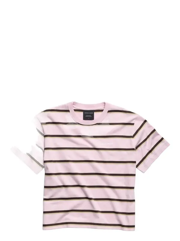 Canada Goose Roam Striped T-shirt - Pink Lorne Stripe