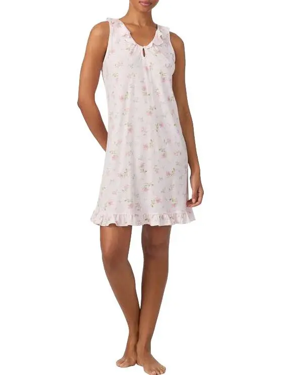 Ralph Lauren Ruffle V-neck Nightgown - Ditsy Bouquet