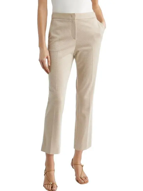 BOSS Tapria Cropped Straight-leg Pants - Beige