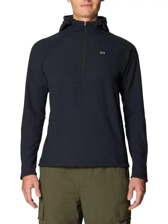 Mountain Hardwear Summit Grid Fleece Hoodie - Black