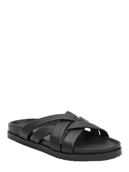 Bruno Magli Bandino Slide Sandal - Black Calf