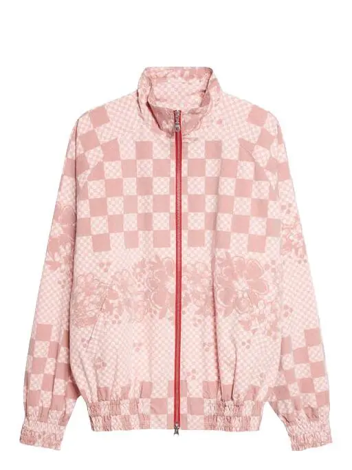 PAOLINA RUSSO Shirred Track Jacket - Red/white