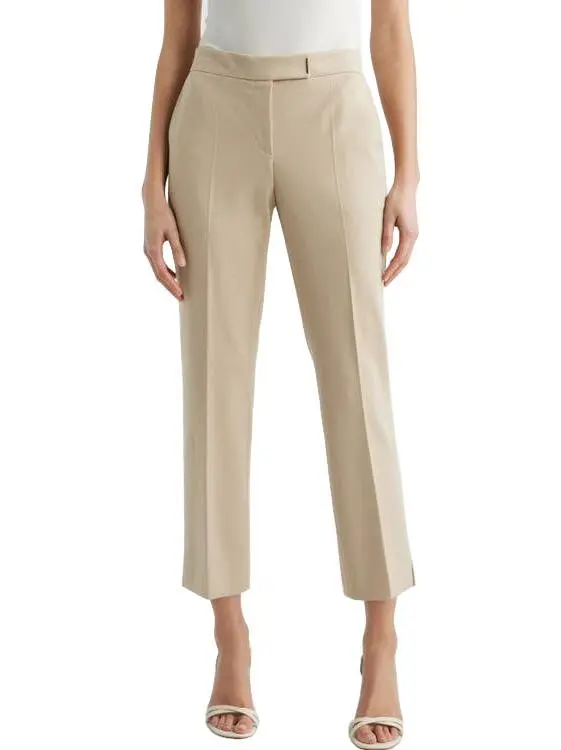 BOSS Tapria Slim Fit Crop Pants - Pumice