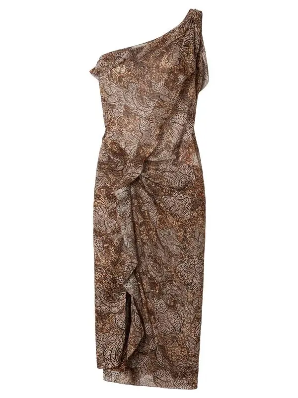 Isabel Marant Charlota Floral Print Dress - Ochre