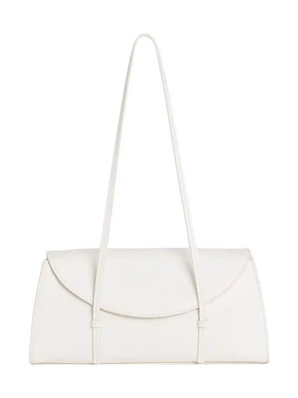REFORMATION Elena Leather Shoulder Bag - White Leather