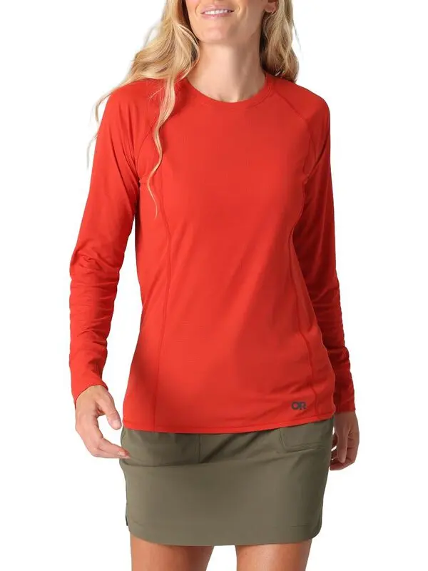 OUTDOOR RESEARCH Echo Performance Long Sleeve T-shirt - Cardinal