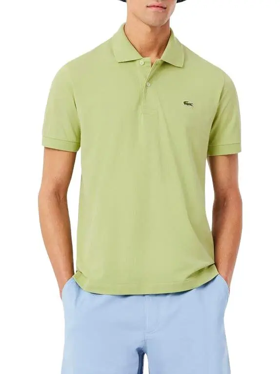 Lacoste Essentials Classic Fit Cotton Blend Piqué Polo - Birch