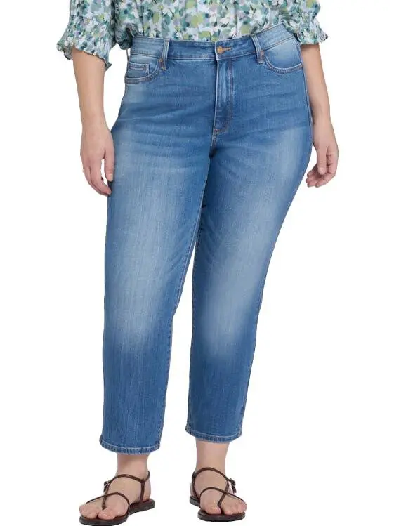 NYDJ Marilyn Floral Pocket Ankle Jeans - Pacifica