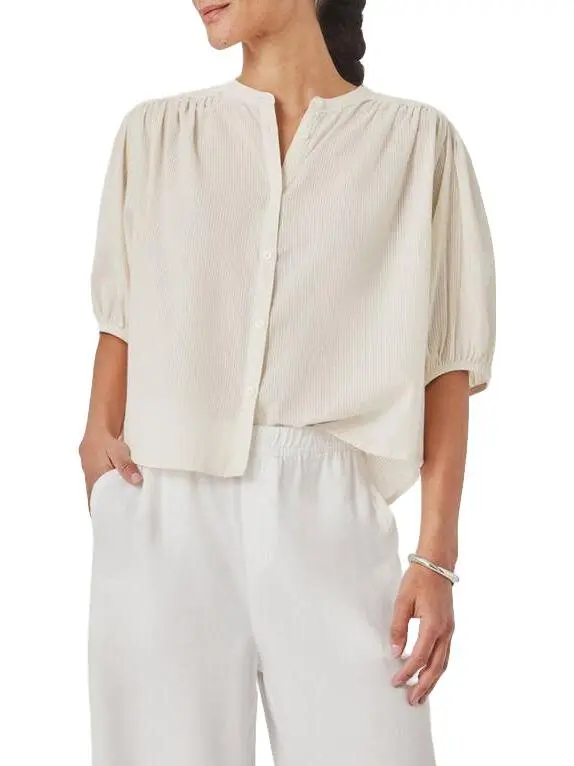 Splendid Madelyn Woven Shirt - Antique Pearl White
