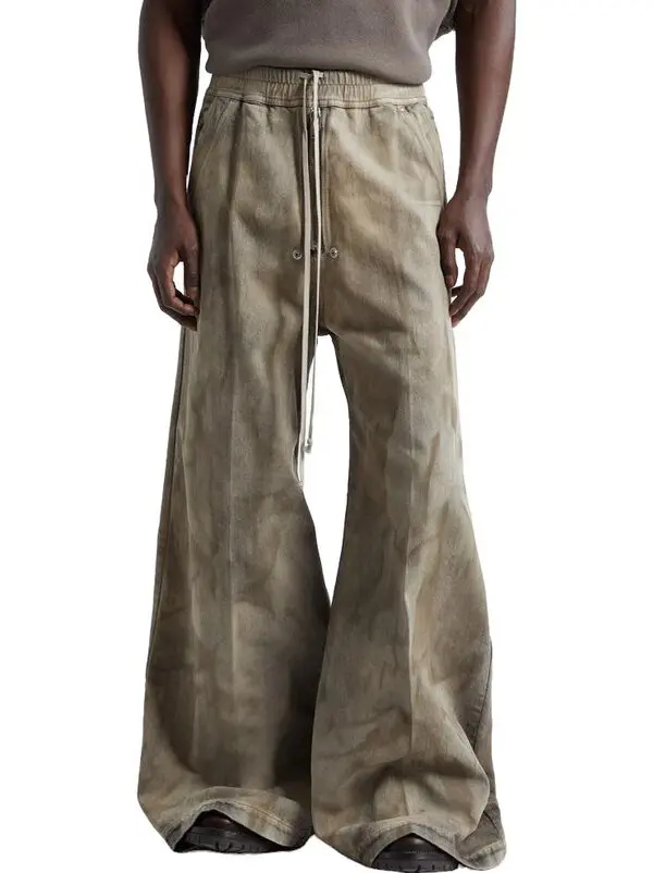 Rick Owens Bela Wide-leg Denim Pants - Dust