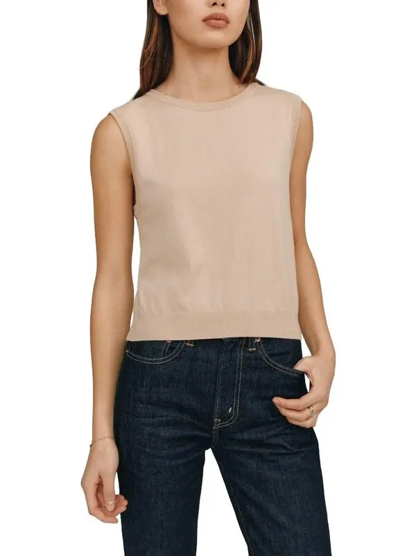 KATHRYN MCCARRON Luna Shell Tank - Camel