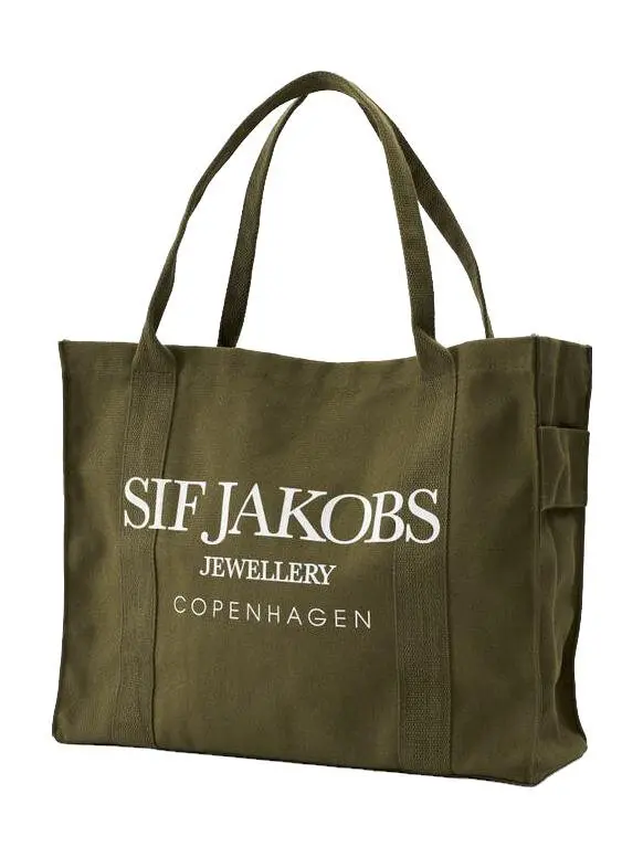 SIF JAKOBS JEWELLERY Tote Bag - Khaki Green