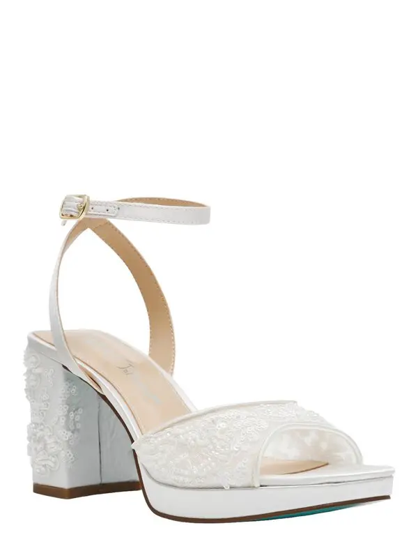 Betsey Johnson Junie Sandal - Ivory