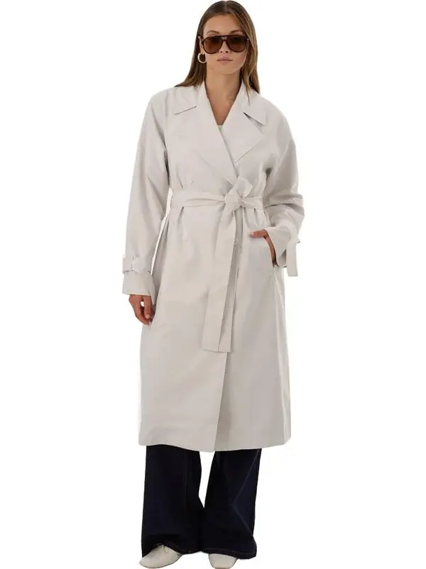 LAMARQUE Colette Trench Coat - Whisper White