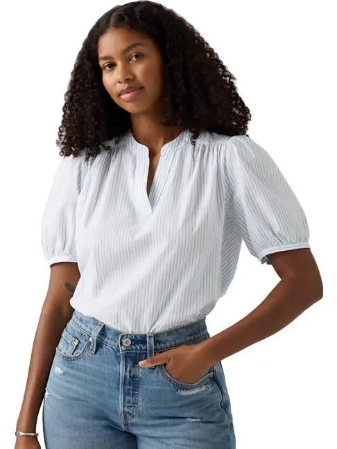 LEVI'S Amelie Poplin Blouse - Pixie Stripe