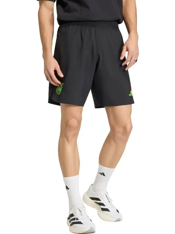 Adidas Jamaica X Bob Marley Tiro Travel Shorts - Black