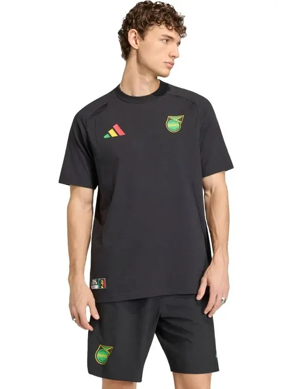 Adidas Jamaica X Bob Marley Tiro Travel Tee - Black