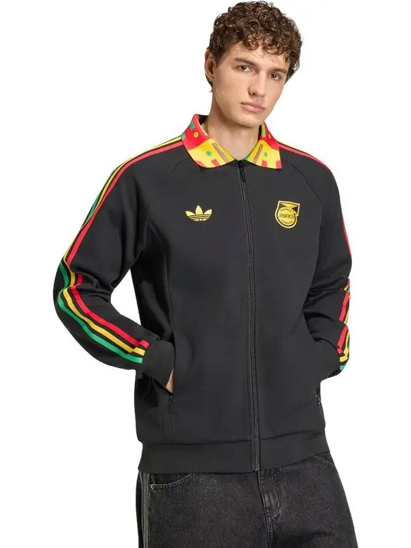 Adidas Jamaica X Bob Marley Away Anthem Jacket - Black