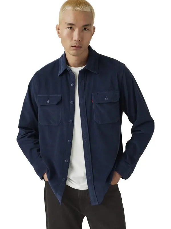 LEVI'S Jackson Worker Corduroy Overshirt - Zodiac Blue